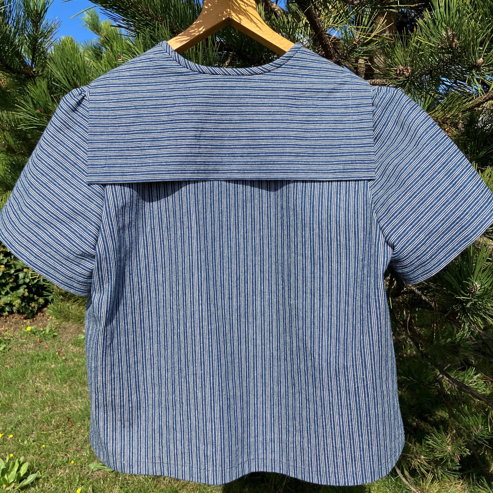 Vintage stripe denim sailor top – a circular story