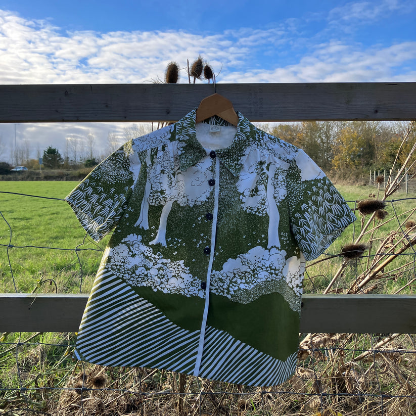 Reclaimed 70s Heal's fabric shirt – a circular story