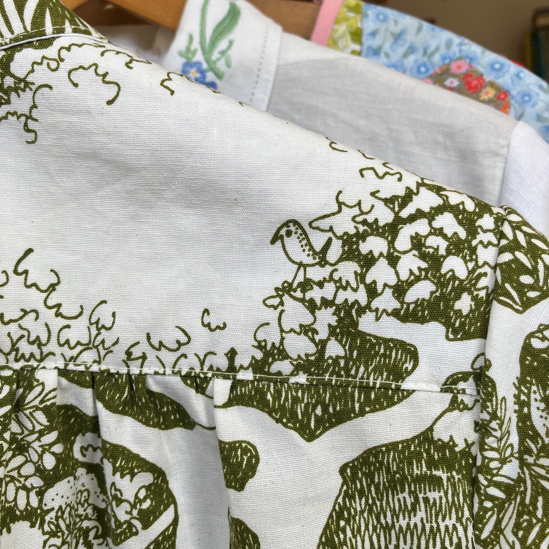 Reclaimed 70s Heal's fabric shirt – a circular story