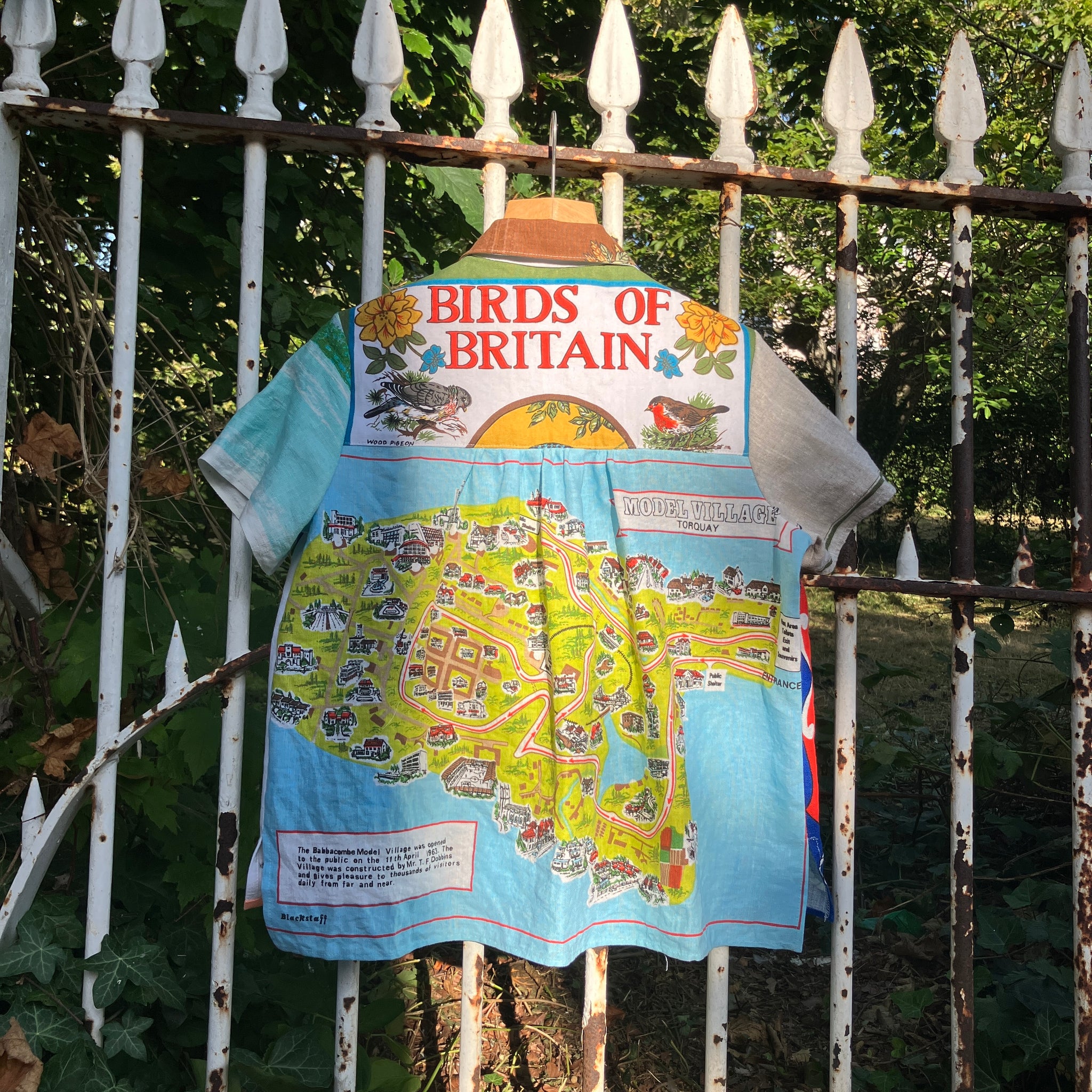 Recycled vintage tea towel shirt – a circular story